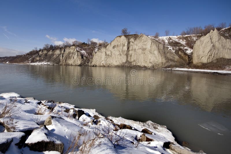 Bluffs de Scarborough image stock. Image du saleté, falaises - 31362927
