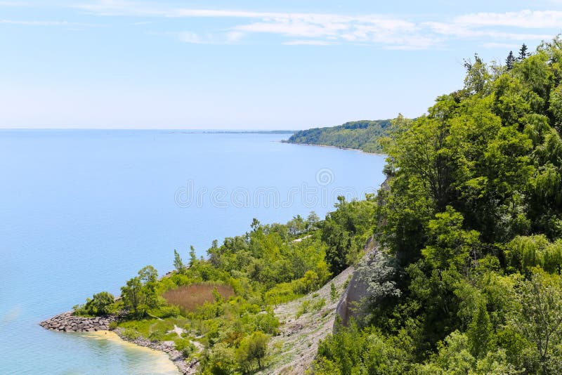 Scarborough Bluffs stock image. Image of erosion, water - 31362927