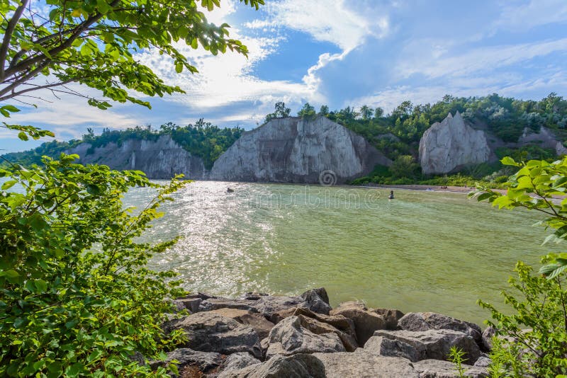 Scarborough Bluffs stock image. Image of erosion, water - 31362927