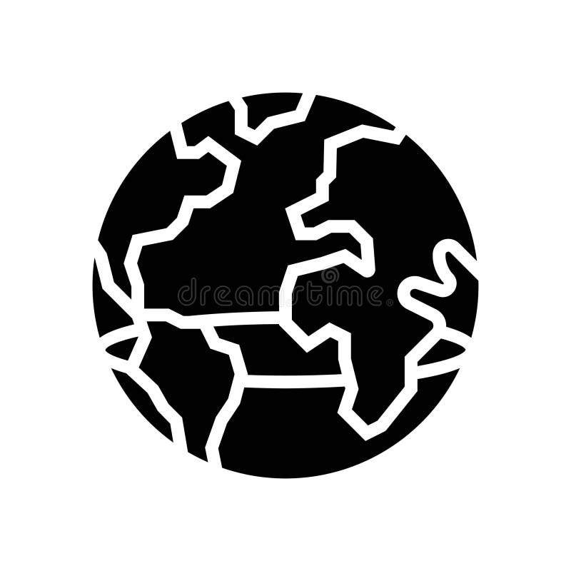 Scarcity Water Saving Glyph Icon Vector Illustration Stock Illustration ...