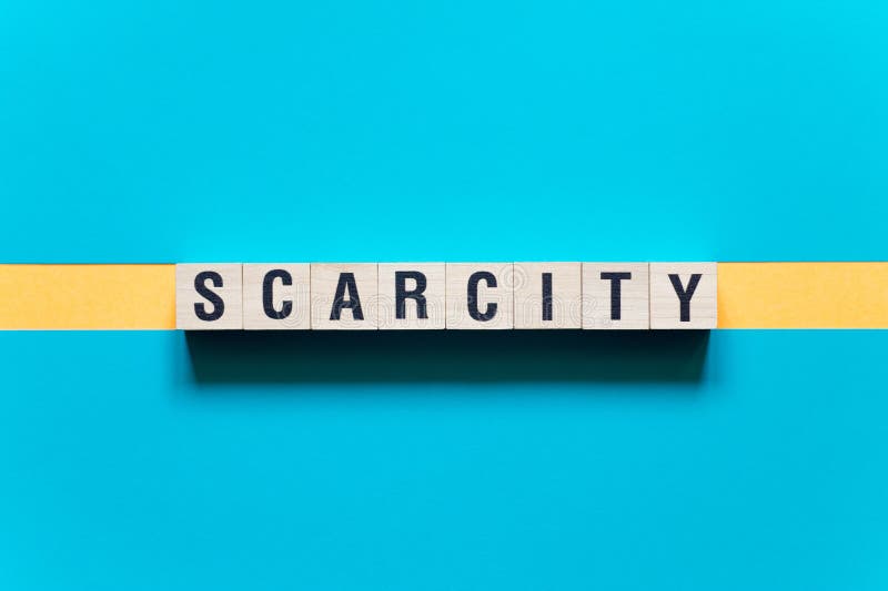 Scarcity Word Concept on Cubes Stock Image - Image of cubes, character ...