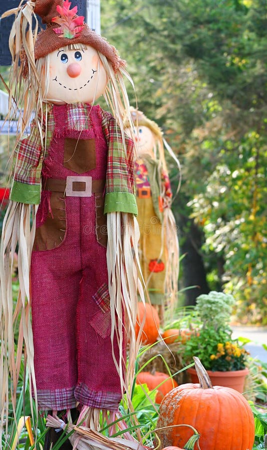 Scarecrow stock image. Image of straw, stuffed, decoration - 3261197