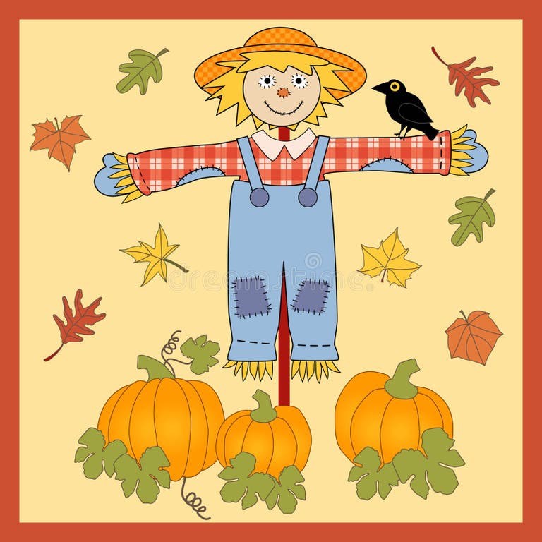 Happy Scarecrow Head Stock Illustrations – 555 Happy Scarecrow Head ...