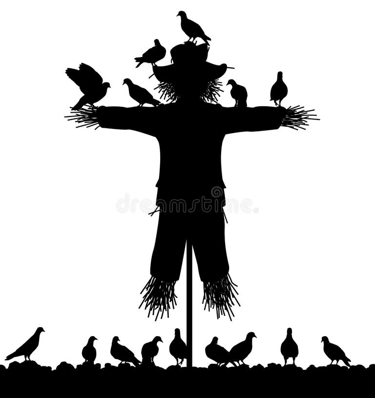 Scarecrow Outline Stock Illustrations – 2,003 Scarecrow Outline Stock ...