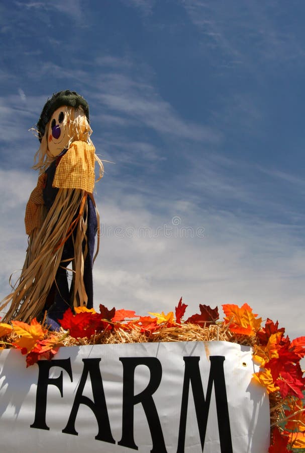 Scarecrow in farm stock photo. Image of tree, nature - 30097610