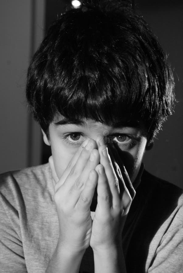 Scared stock image. Image of hands, tired, eyes, nose - 7199905