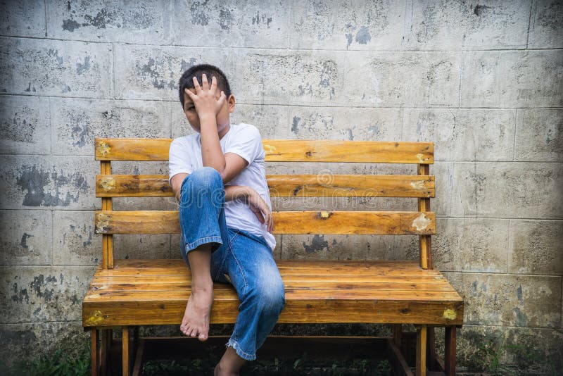 Scared and alone stock image. Image of frightened, alone - 58014259