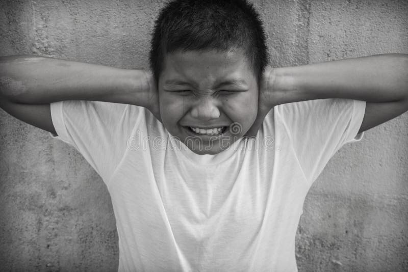 Scared and alone stock photo. Image of darkness, asian - 58015630