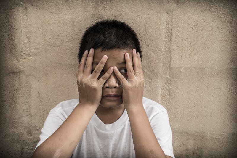 Scared and alone stock image. Image of anger, despair - 58015705