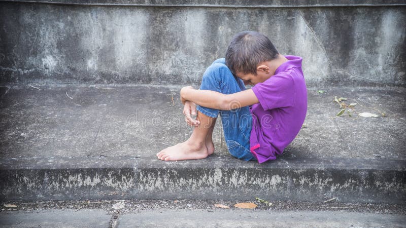 Scared and alone stock photo. Image of depressed, depression - 58014024