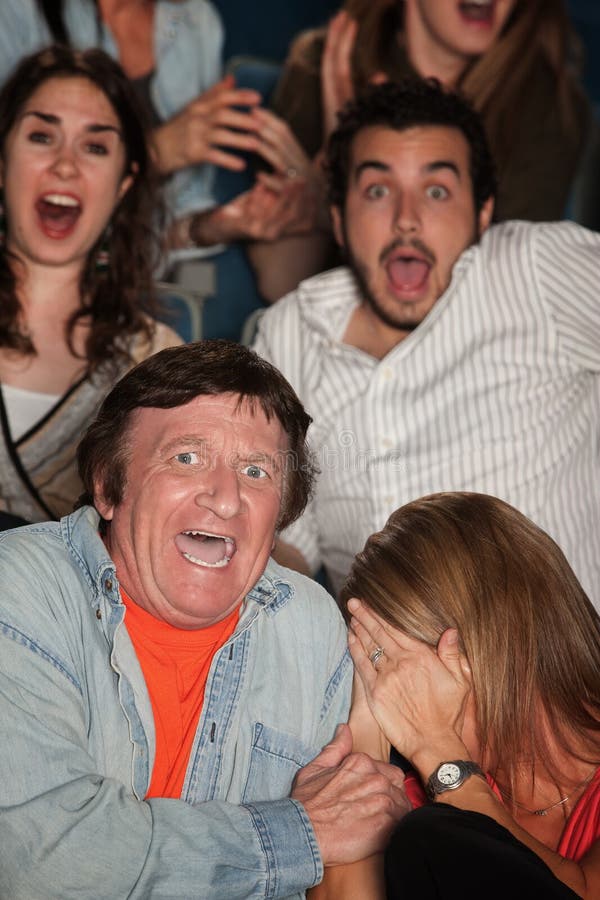 Scared Audience stock image. Image of eyes, scared, emotion - 23688383