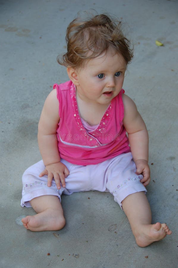 Scared baby stock photo. Image of thought, baby, lone - 11342688