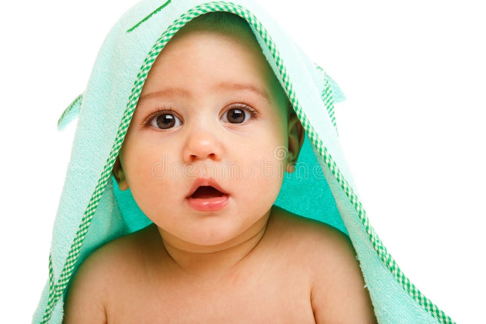 Scared baby stock image. Image of attractive, curiosity - 14262061