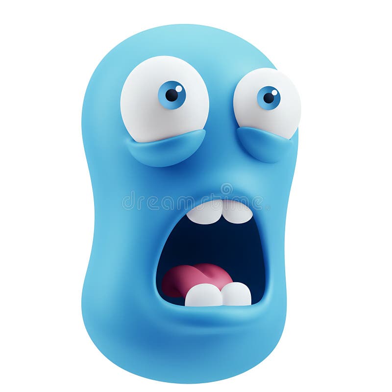 Animated Scared Face