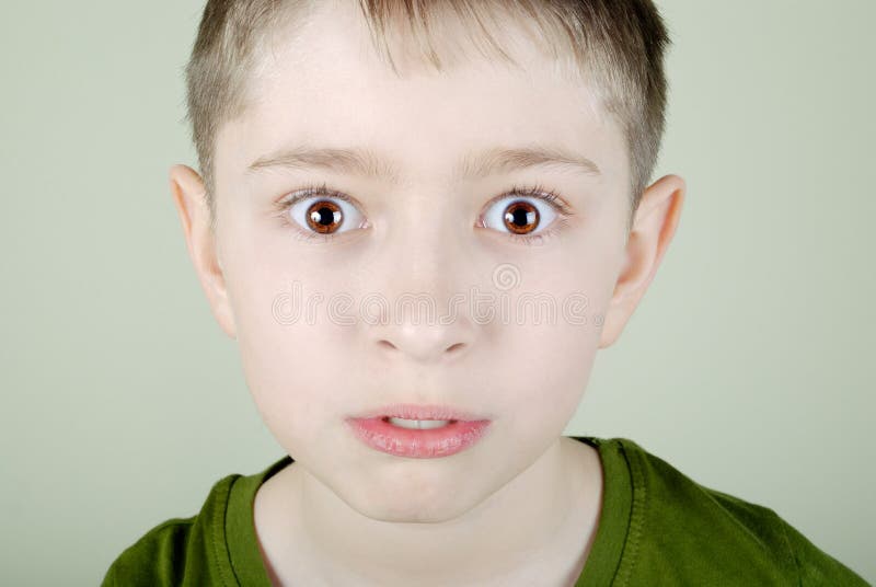 Scared little boy stock image. Image of background, happy - 24677277