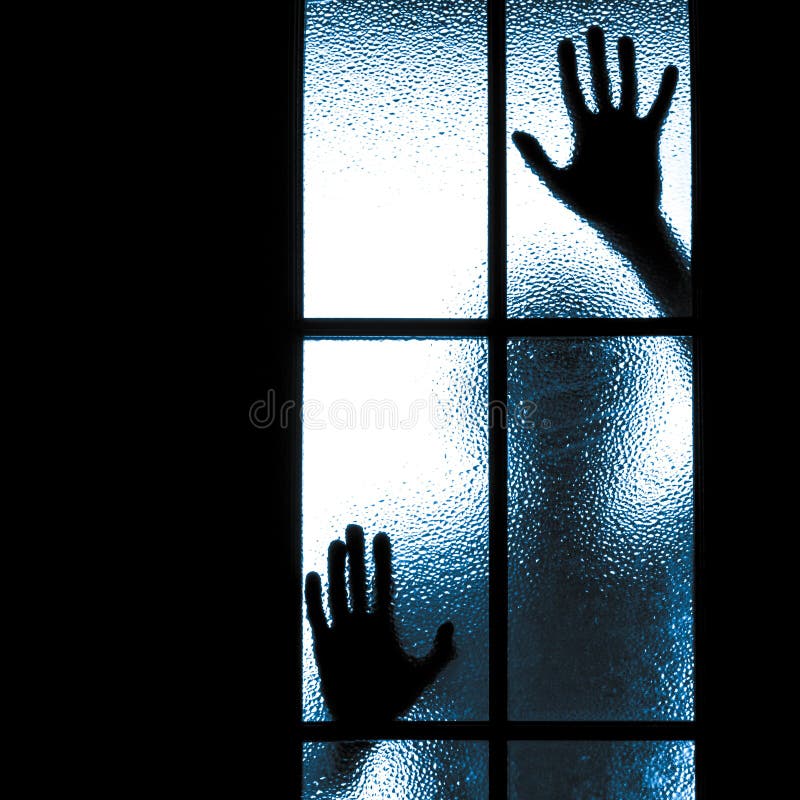 Scared Boy Behind Glass Door Stock Image - Image of hands, help: 39308927