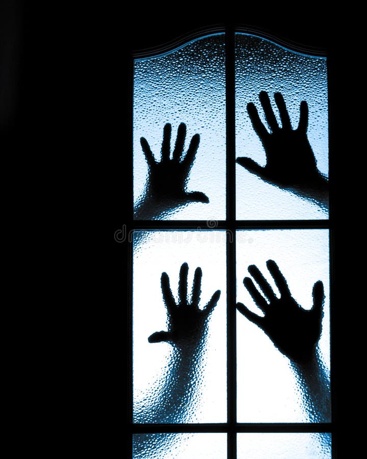 Scared Boy Behind Glass Door Stock Photo - Image of homelessness ...