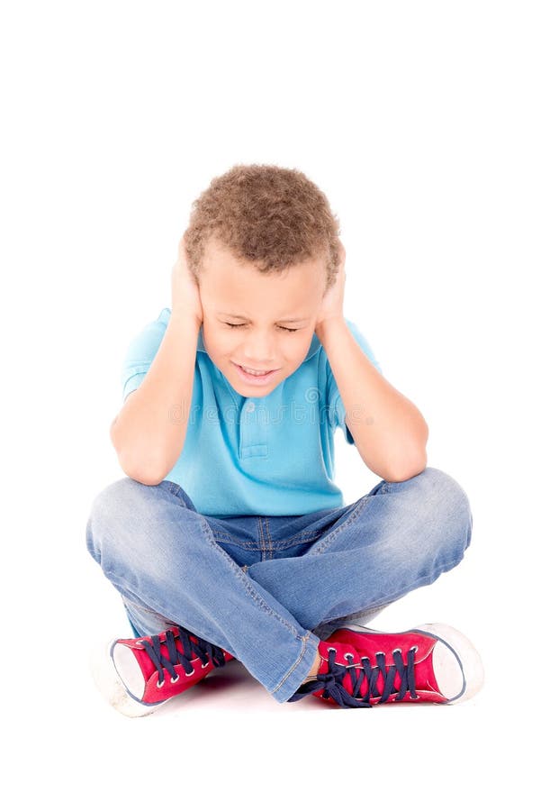 Scared boy stock photo. Image of hands, happy, loud, beautiful - 56067250