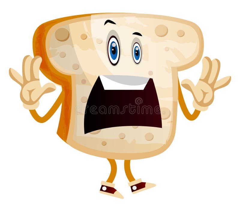 Scared Bread Cartoon Stock Illustrations – 184 Scared Bread Cartoon ...