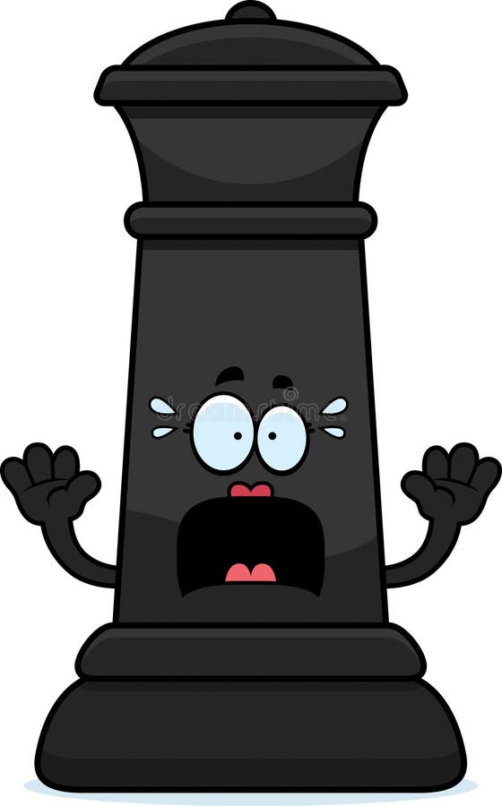 Scared Cartoon Chess Queen stock vector. Illustration of scared - 47755962