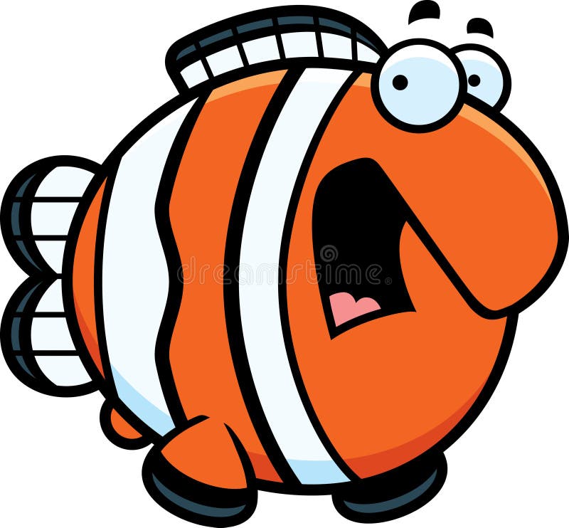 Scared Animated Fish