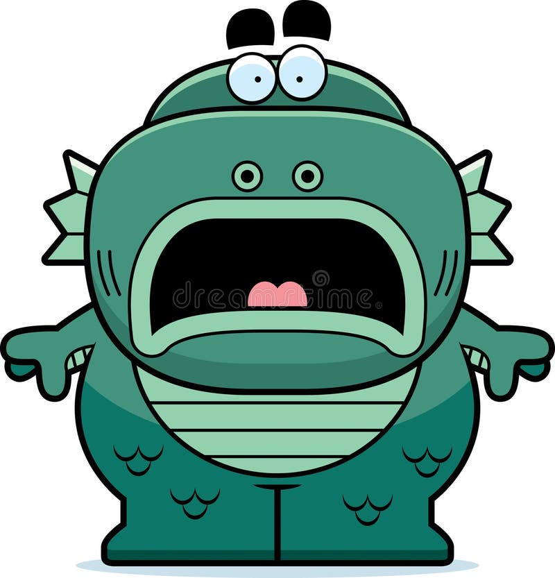 Scared Animated Fish