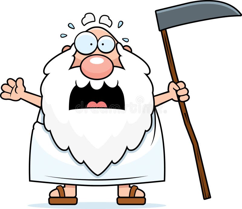 Sad Cartoon Father Time stock vector. Illustration of hour - 51444282