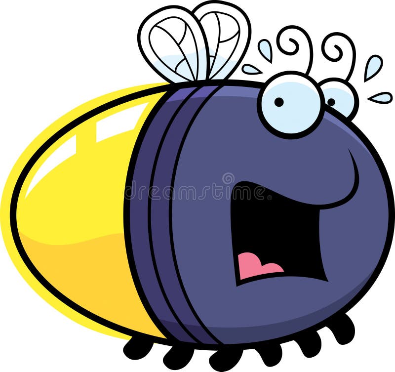Sad Cartoon Firefly stock vector. Illustration of pest - 47088467