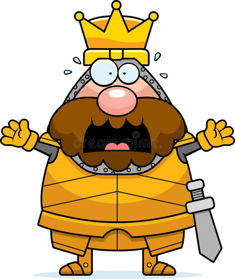 Scared Cartoon King Stock Vector - Image: 47714392
