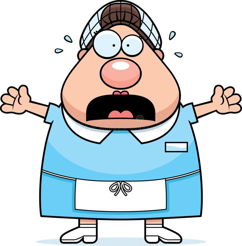 Scared Chef stock vector. Illustration of cartoon, scared - 14457417