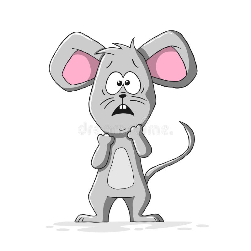 A Guy Scared Of Mouse And Spider Stock Vector - Illustration of afraid ...