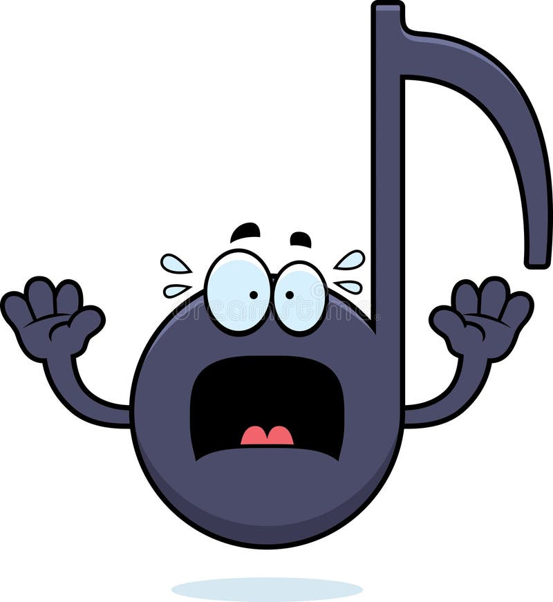 Sad Cartoon Musical Note stock vector. Illustration of note - 47755233