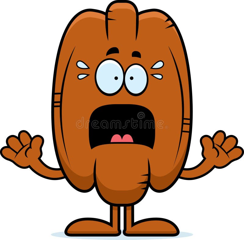 Cartoon Pecan Waving stock vector. Illustration of clip - 47365974
