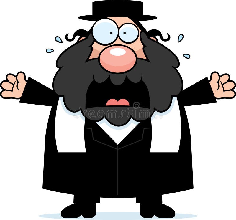 Scared Cartoon Rabbi stock vector. Illustration of rabbi - 47714864