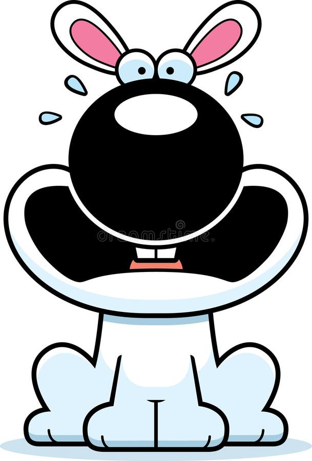 Scared Rabbit stock vector. Illustration of bunny, sweat - 14503945