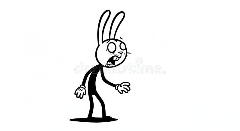 Scared Rabbit Stock Illustrations – 487 Scared Rabbit Stock ...