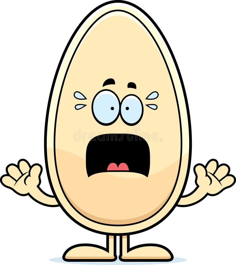 Scared Cartoon Seed stock vector. Illustration of clipart - 47754231