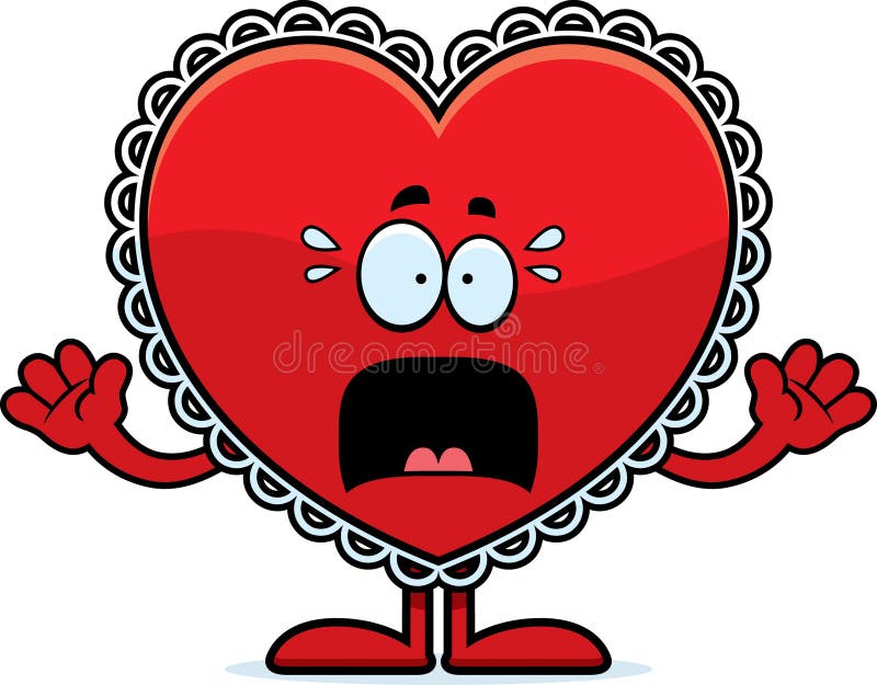 Scared Heart stock vector. Illustration of attack, love - 15036049