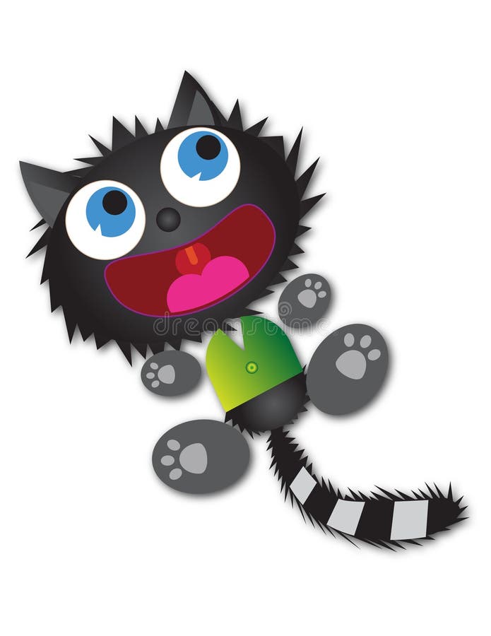 Scared cat stock illustration. Illustration of scared - 39137245