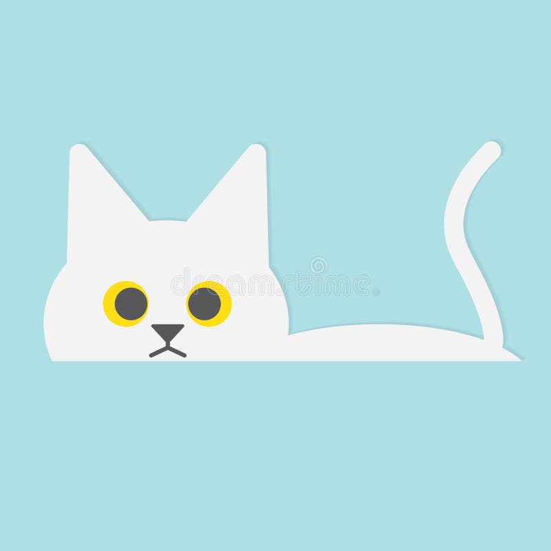 Scared cat silhouette stock vector. Illustration of outline - 144690066