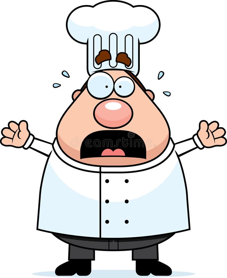 Cartoon Scared Chef Stock Illustrations – 264 Cartoon Scared Chef Stock ...