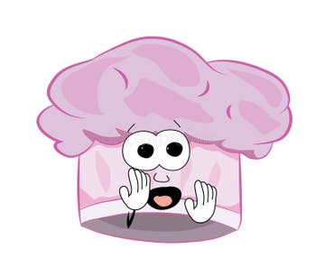 Scared chef hat cartoon stock illustration. Illustration of fobic ...