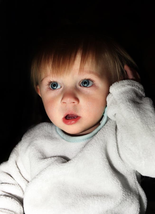 Scared Child stock image. Image of dressed, closeup, caucasian - 52477057