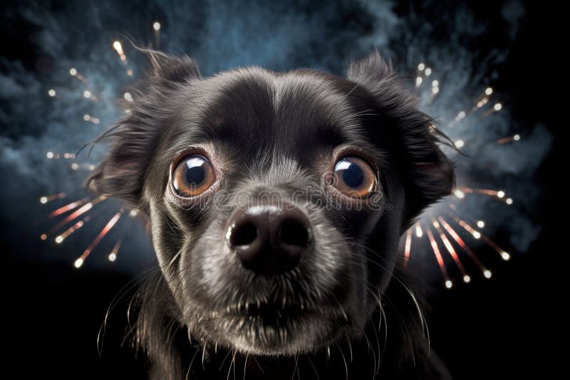 Scared Dog Fireworks