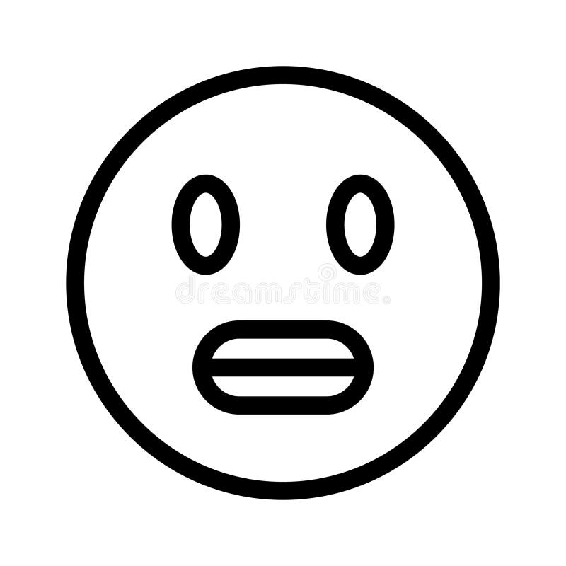 Scared Emoji Icon Design, Ready To Use Vector Stock Vector ...