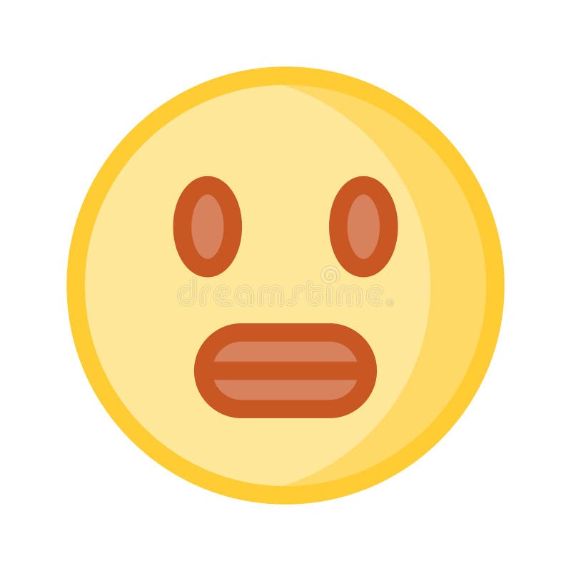 Scared Emoji Icon Design, Ready To Use Vector Stock Vector ...