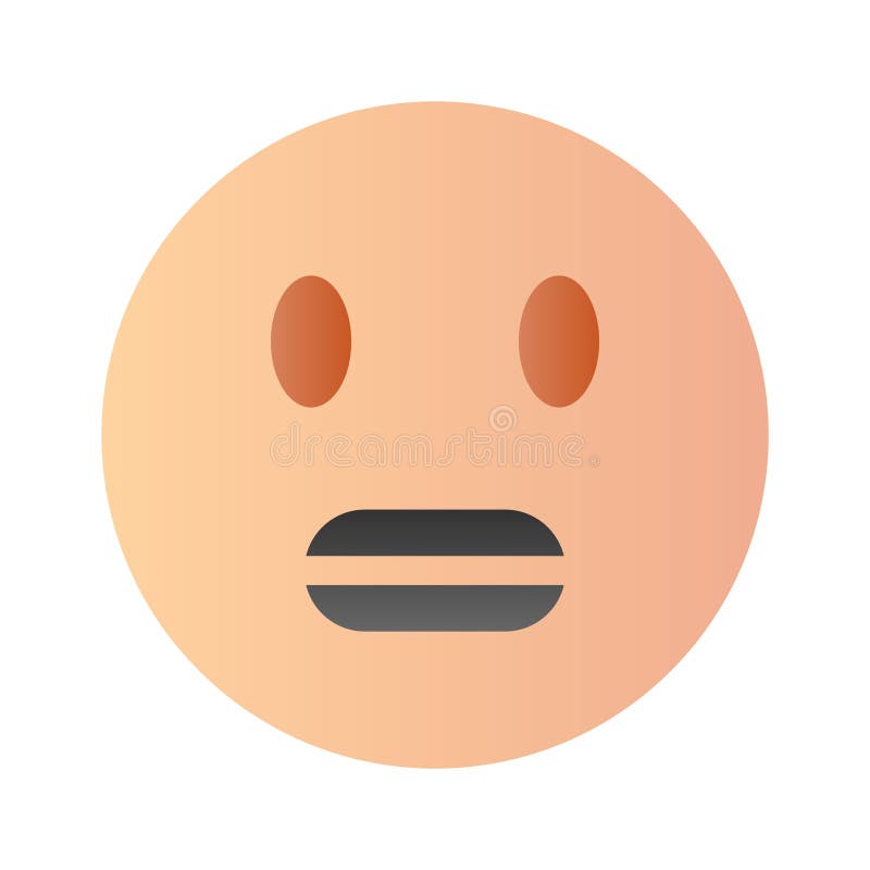 Scared Emoji Icon Design, Ready To Use Vector Stock Vector ...