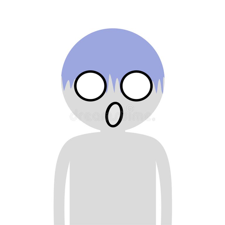 Scared expression stock vector. Illustration of face - 99548208