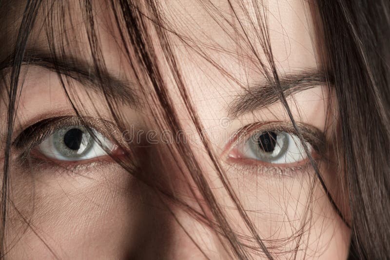 Scared Female Face Expression, Screaming Girl Stock Photo - Image of ...