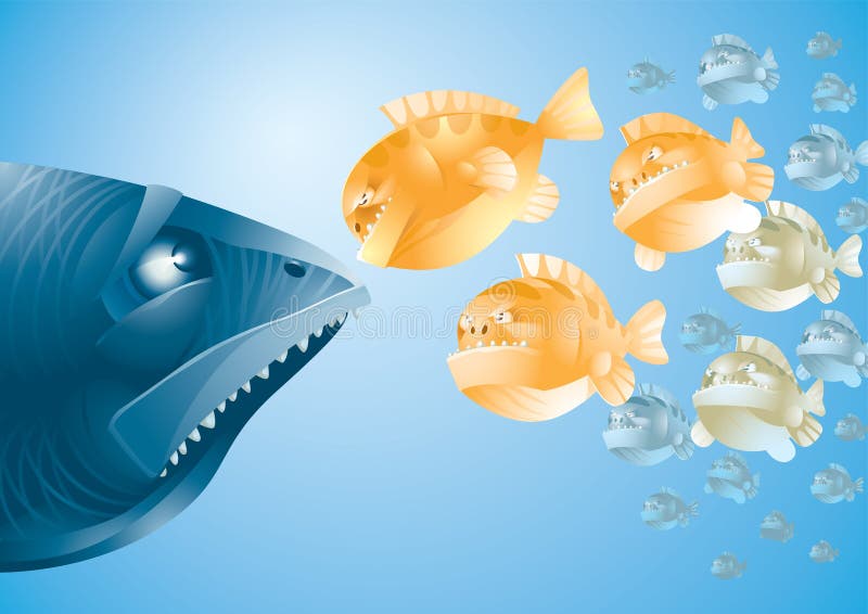 Big Scary Fish Cartoon